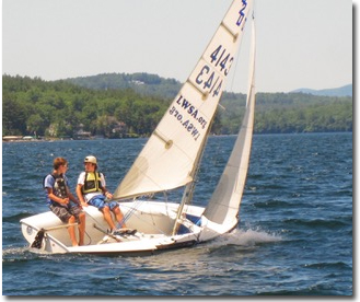 Sailing On Lake Winnipesaukee In New Hampshire